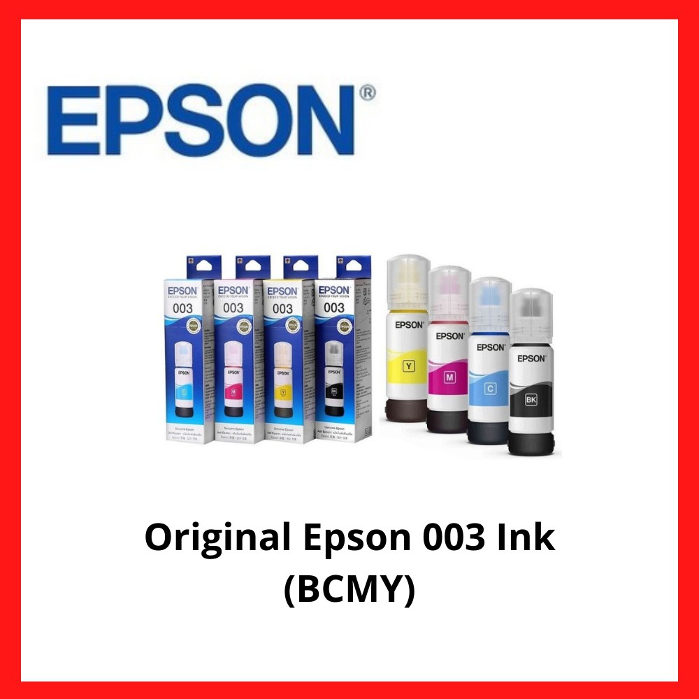 Epson 003 Ink L3110 / L3150 / L5190 / L3116 / L3156/ L1110 / V100 ...