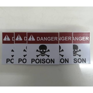 Danger Sticker Poison Sticker Bahaya Sticker Racun Sticker 危险毒贴纸 Sign ...