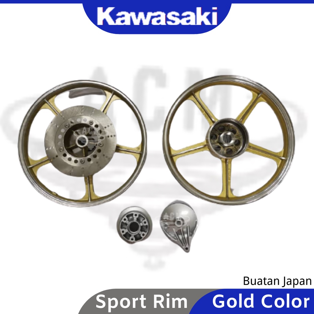 KAWASAKI AR125 Full Chop Enkei Sport Rim Full Set Convert RXZ Use With ...