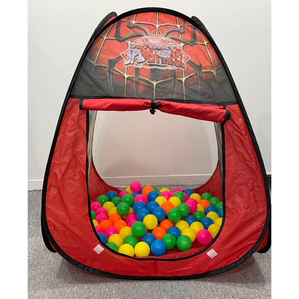 MARVEL ULTIMATE SPIDERMAN TENT WITH 100 MARIENE BALL J1035 | Shopee ...
