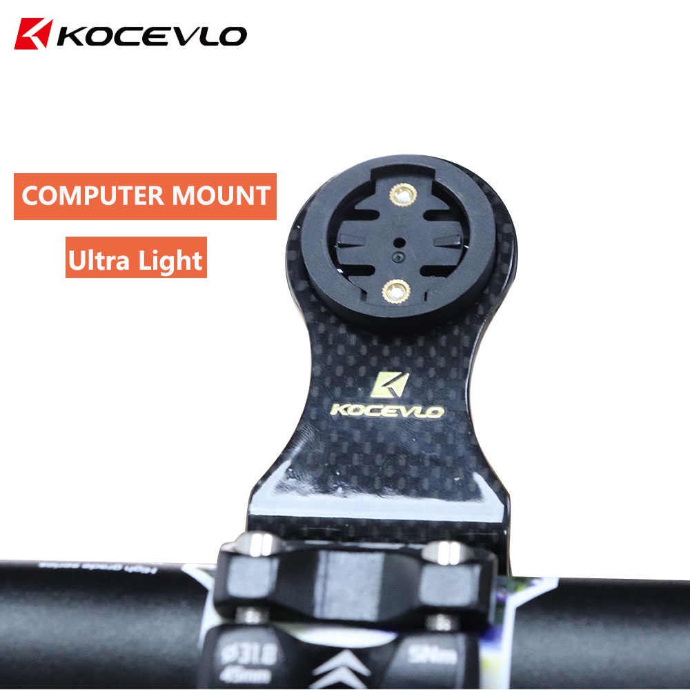KOCEVLO 3K Carbon Fiber Bicycle Computer Mount Bike Stem Extender ...