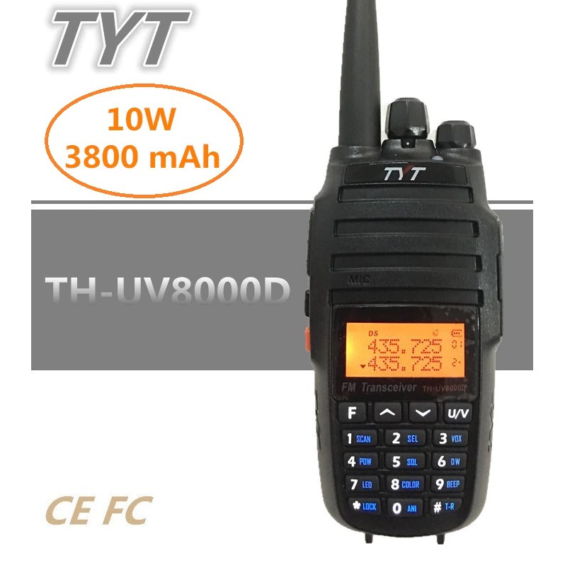 Original TYT TH-UV8000D 10W Radio Cross Band Repeater VHF UHF with full ...