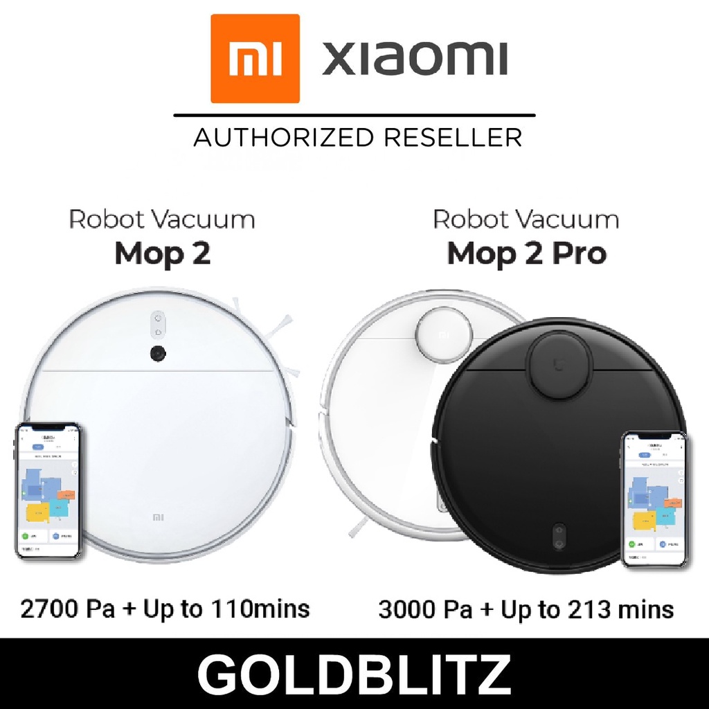 Xiaomi Robot Vacuum Mop 2 & Mop 2 Pro 2 in 1 Sweep And Mop Vacuum ...