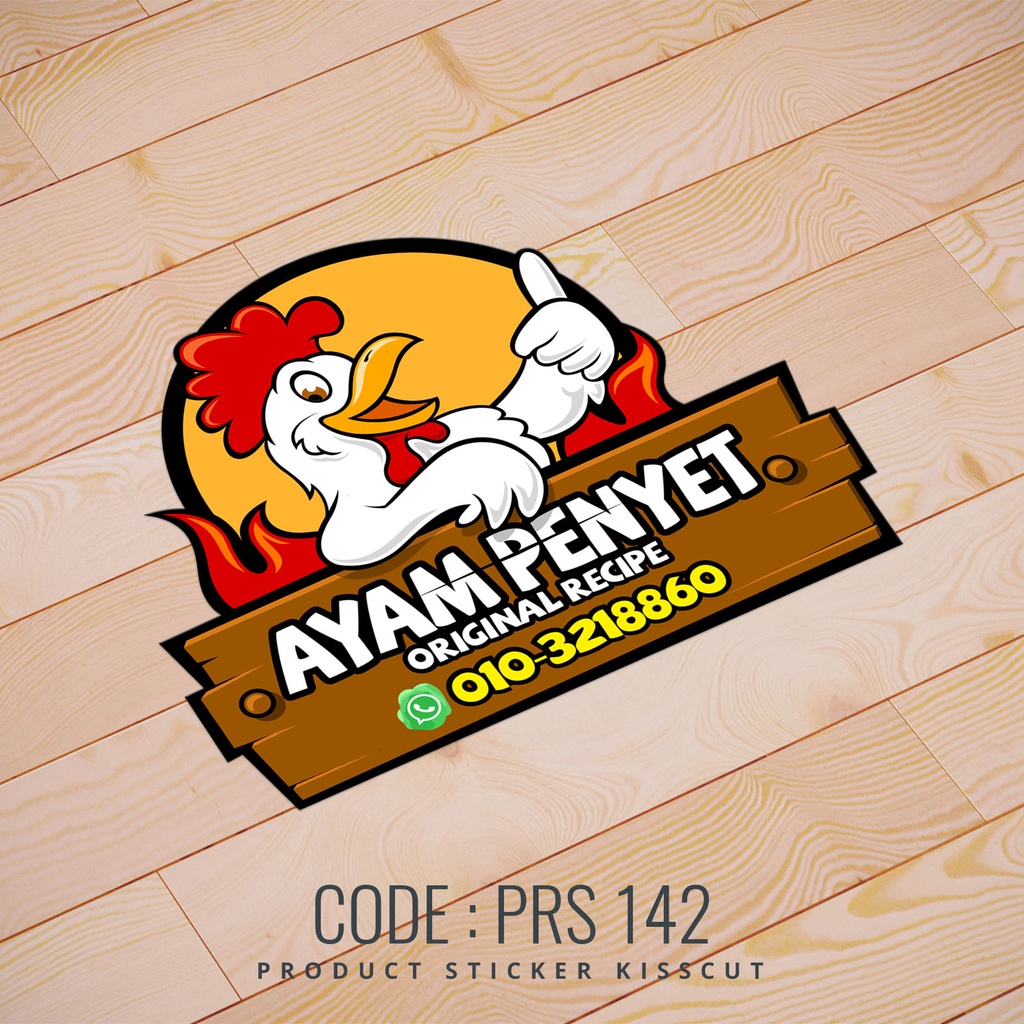 STICKER AYAM GORENG, AYAM PENYET, NASI AYAM, AYAM SEGAR, AYAM FROZEN ...