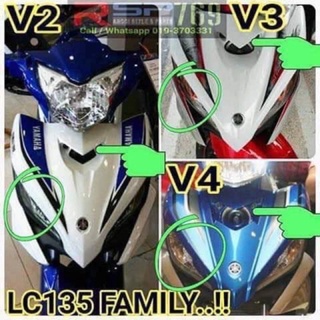 HLY Original Yamaha LC135 V2 V3 V4 V5 V6 V7 Inner Cover Set Coverset ...