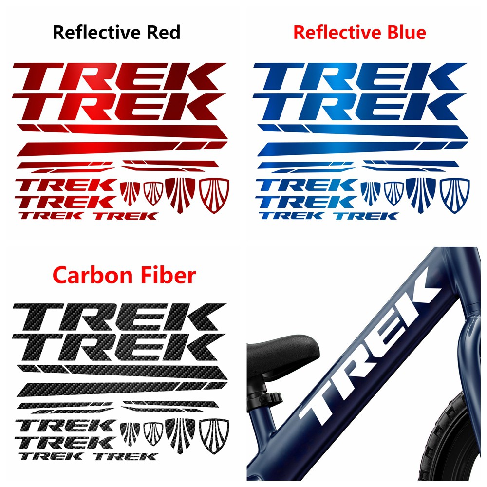 TREK Sticker Decal for Mountain Bike/Road Bike Carbon Fiber Vinyl ...