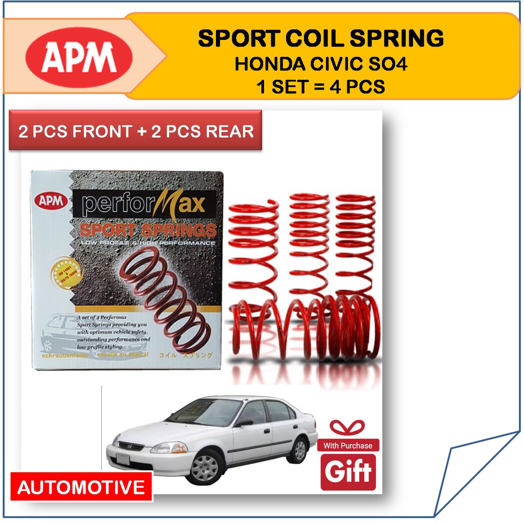 APM Honda Civic SO4 Sport Coil Spring (Clearance Stock) | Shopee Malaysia