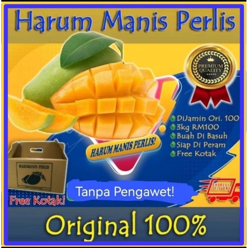 3KG Harumanis Harum Manis Harummanis Perlis Original 100% Sweet Mango ...