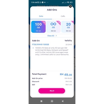 YES FT5G RM49 100GB / RM30 UNLIMITED DATA RELOAD CARD PIN RM30 RM10 FOR YES FT5G | Shopee Malaysia