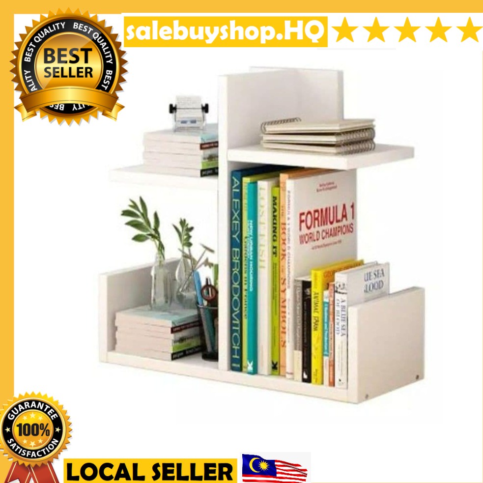 Rak Buku Kayu 🔥SOLID QUALITY🔥 | Shopee Malaysia