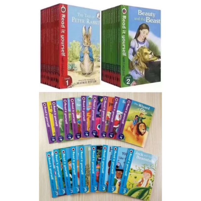 LadyBird Read It Yourself Level 1+2+3+4 (50 Books) | Shopee Malaysia