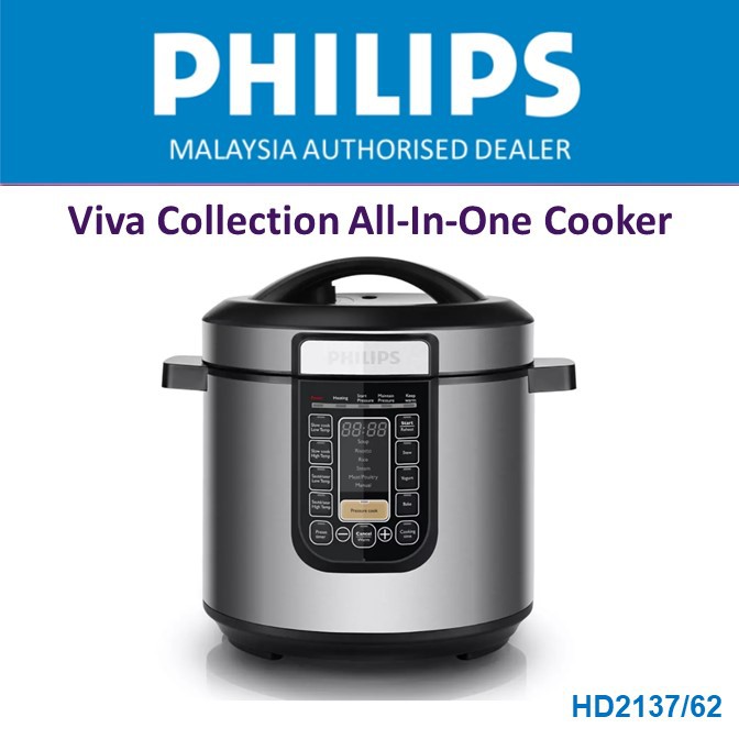 Philips Pressure Cooker Stainless Steel Pot With All In One And 9 ...