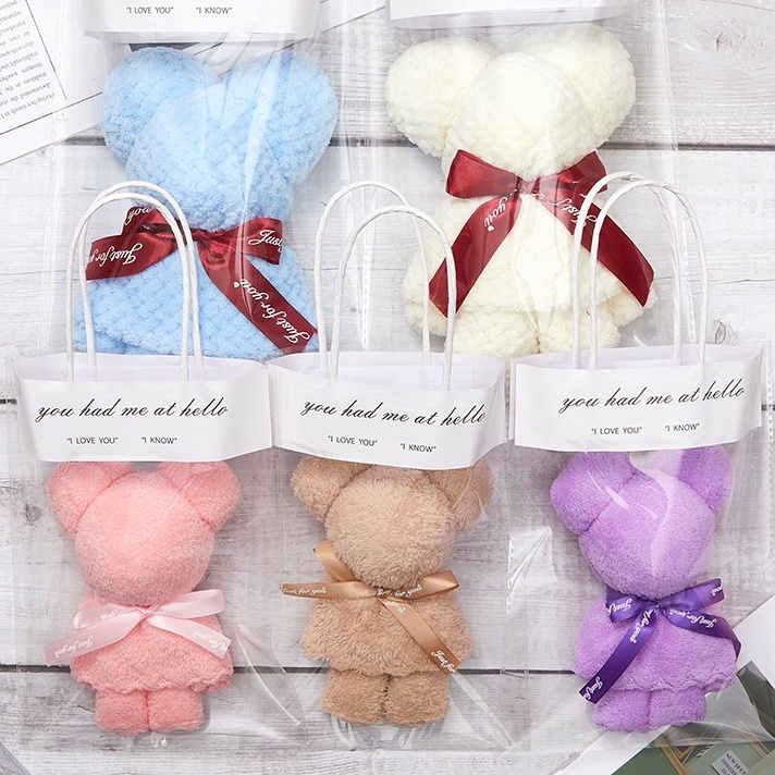 [Door Gift] Cute Bear Towel for Gift, Wedding Goodies, Souvenir ...