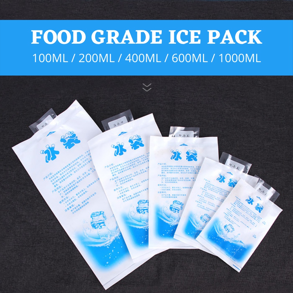 【M'sia Ready】 100/200/400/600/1000ml Reusable Ice Pack for Breast Milk ...