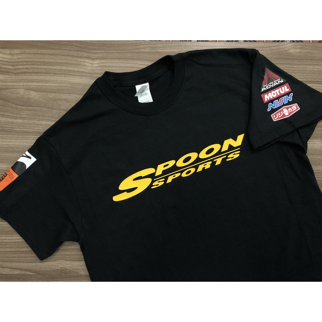 Spoon Sports Gildan Premium Cotton Heatpress Black Tshirt | Shopee Malaysia