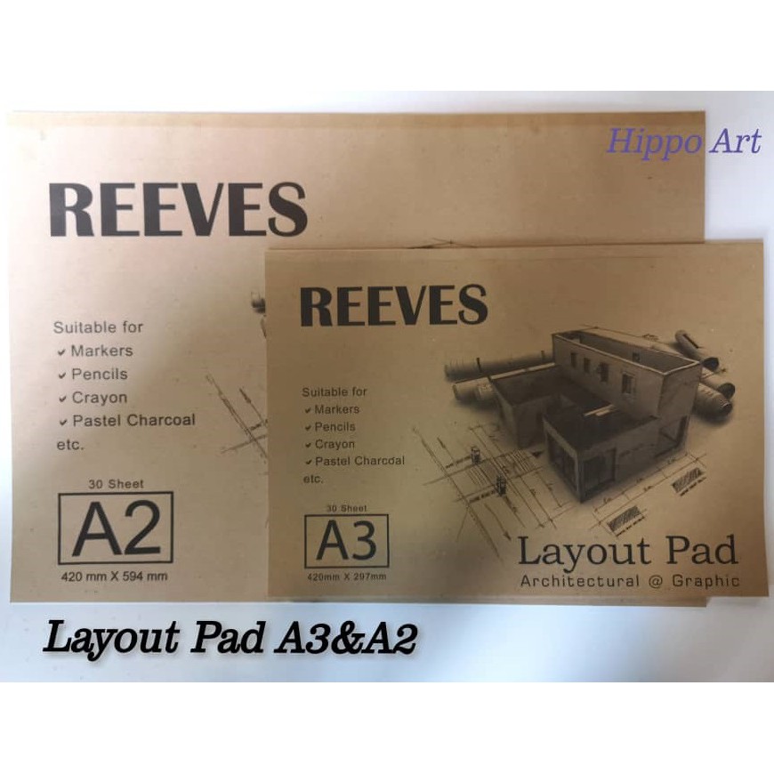 Reeves A3/A2 Layout Pad - 30 sheets | Shopee Malaysia