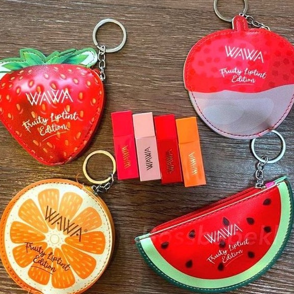 ORIGINAL WAWA FRUITY LIPTINT EDITION + FREE COIN POUCH BAG by WAWA ...