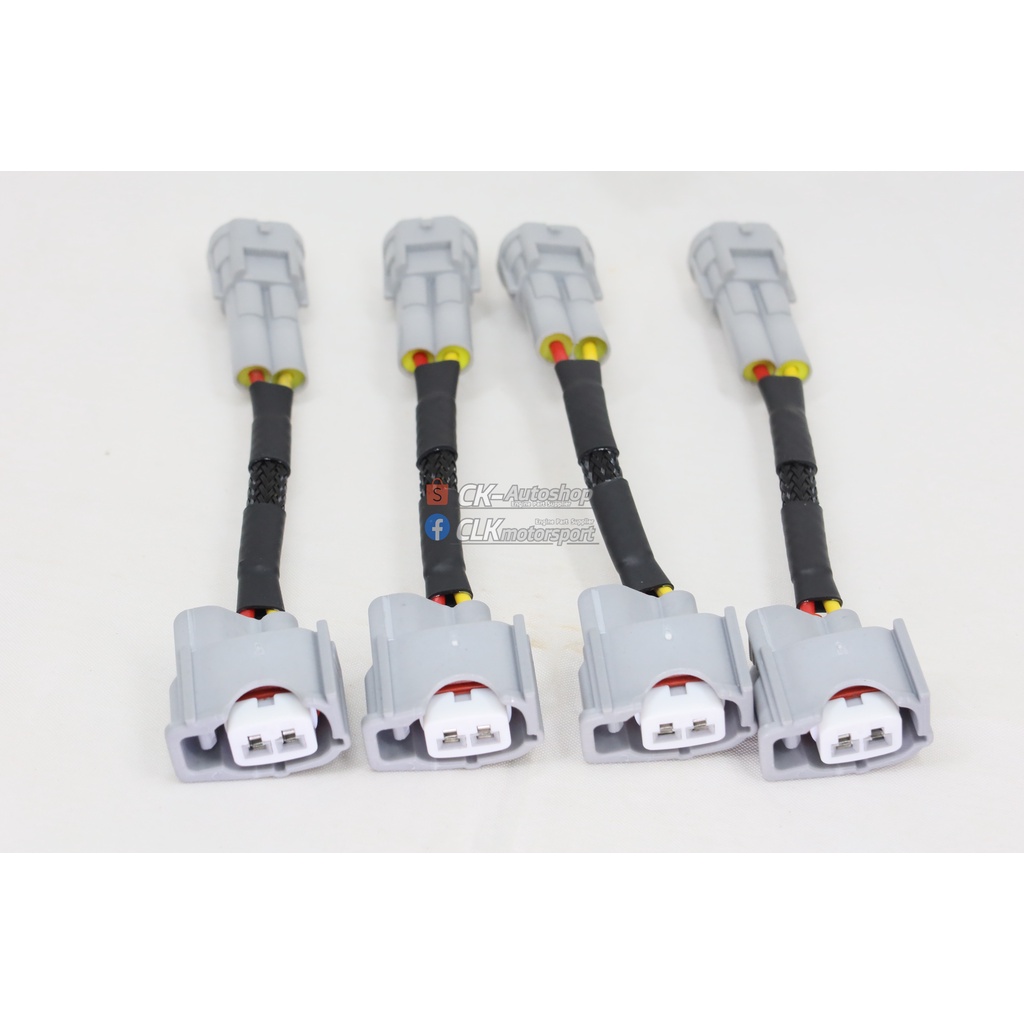 Set of 4pcs Denso Male HI Ohm Injector Socket Convert To Myvi Vios Alza ...