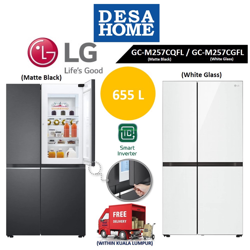[FREE DELIVERY WITHIN KL] LG GC-M257CGFL / GC-M257CQFL [655L]SIDE BY ...