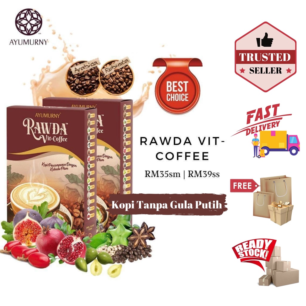 Rawda Vit Coffee Kopi Rawda Sedap Berkhasiat Tanpa Gula Putih Lawas ...