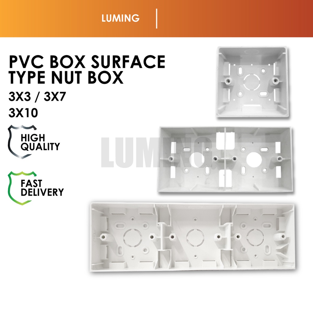 LMG_ PVC Surface Type Nut Box Switch Base Wall Plug Socket Bases ...