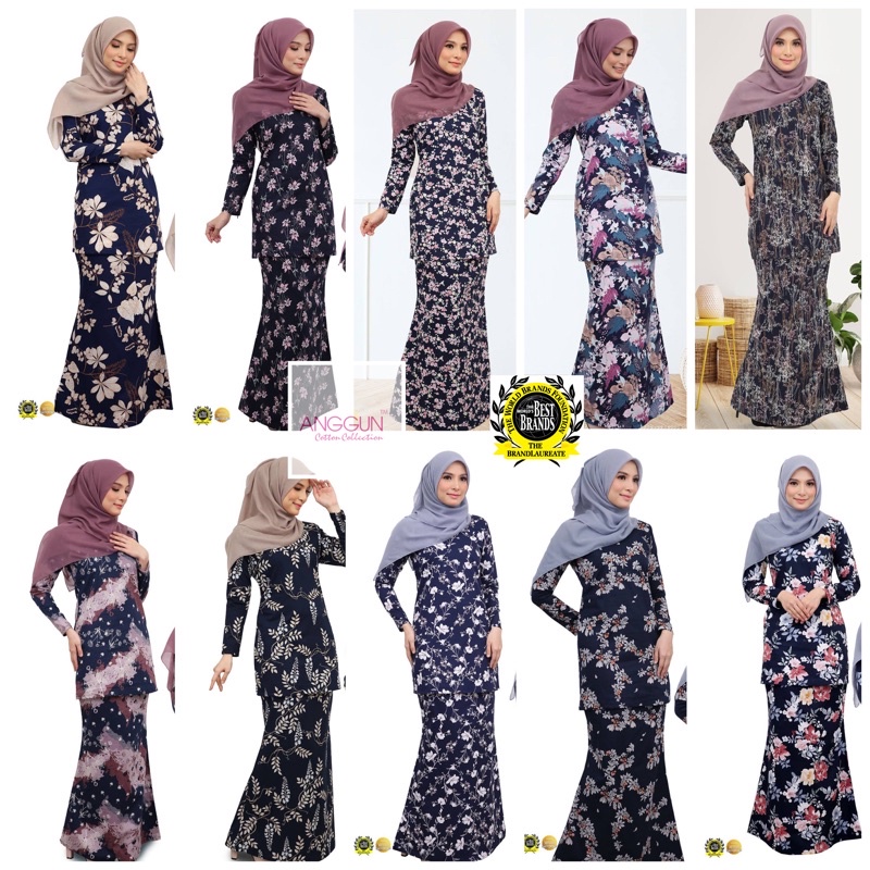 Koleksi Baju Raya Tema Navy Blue/Soft Blue Mini Moden/Mini Riau/Kurung ...