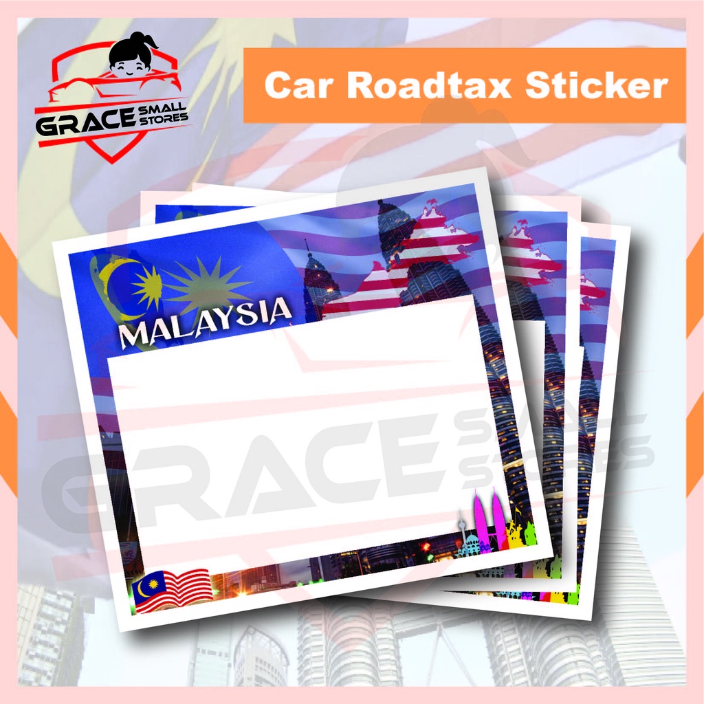 Car Roadtax Sticker Malaysia Wilayah Kuala Lumpur KL Putra Jaya Labuan ...