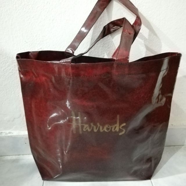 *READY STOCK*HARRODS RED OVERSIZED CARRY BAG | Shopee Malaysia