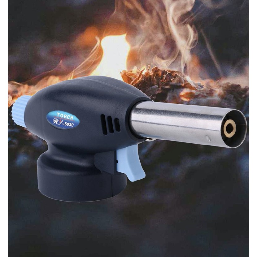 SEMENYIH Flaming Gas Torch Gun Butane Burner Camping Welding Flame Gun ...