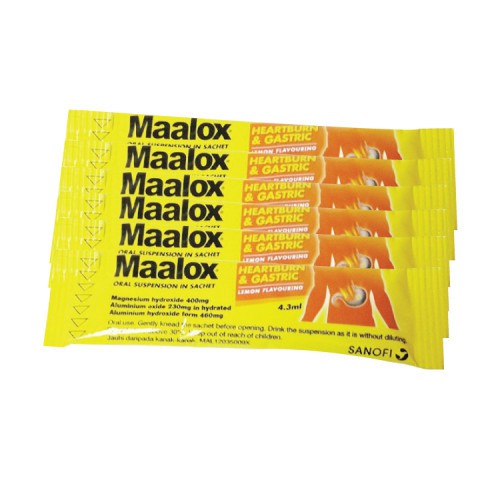 Maalox Oral Suspension Sachets 4.3ml 1 sachet (Antacid- Gastric ...