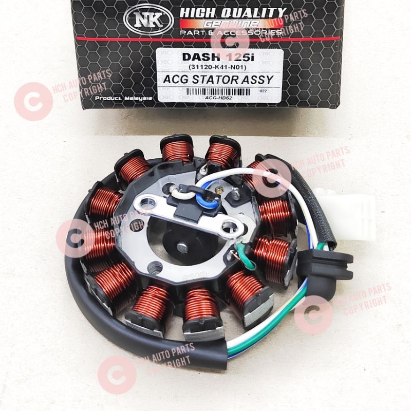 ACG STATOR COIL ASSY - HONDA - DASH 125i - 31120-K41-N01 (NK) | Shopee ...