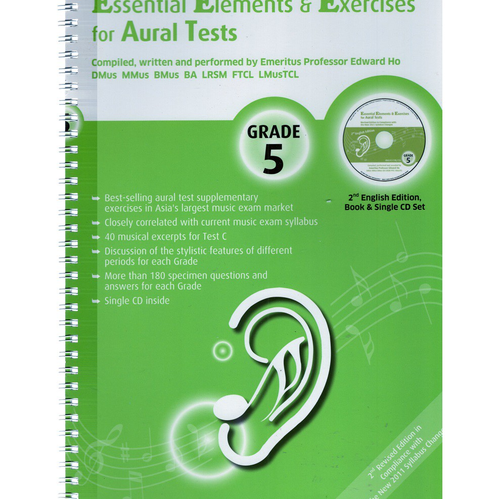 ESSENTIAL ELEMENTS & EXERCISES FOR AURAL TESTS GRADE 5 (WITH CD ...