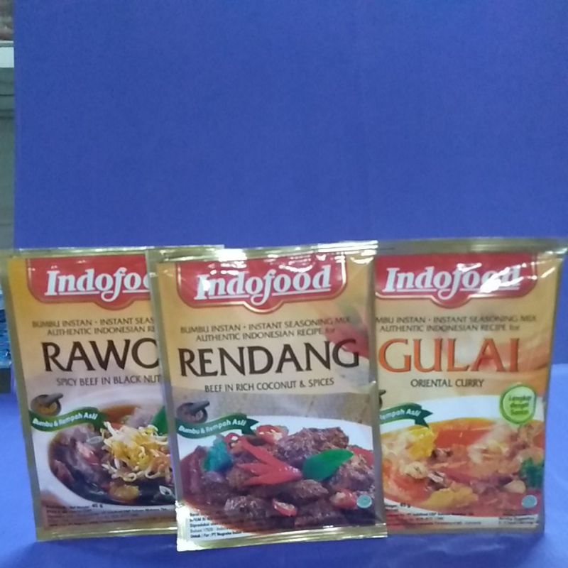 Indofood bumbu masakan rawon dan rendang dan gulai | Shopee Malaysia