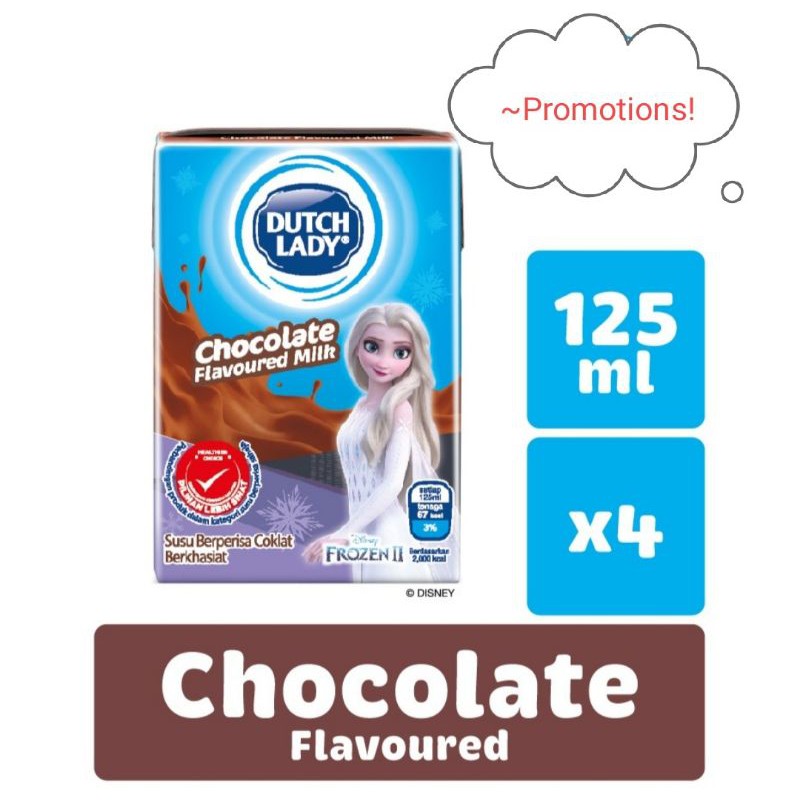 DUTCH LADY UHT Kid Milky Frozen Chocolate Flavoured Milk (4x125ml ...