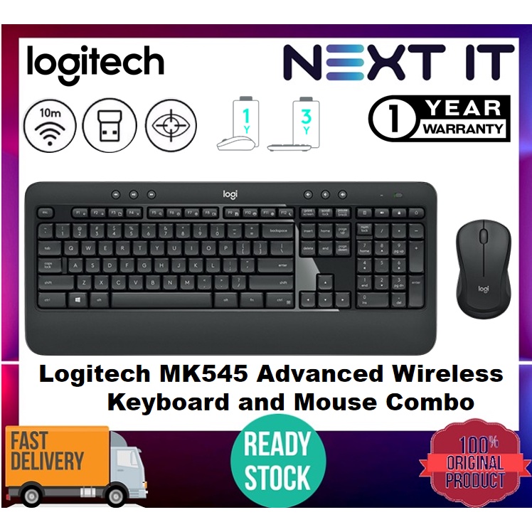 [ready Stock] Logitech Mk545 Advanced Wireless Keyboard And Mouse Combo Shopee Malaysia