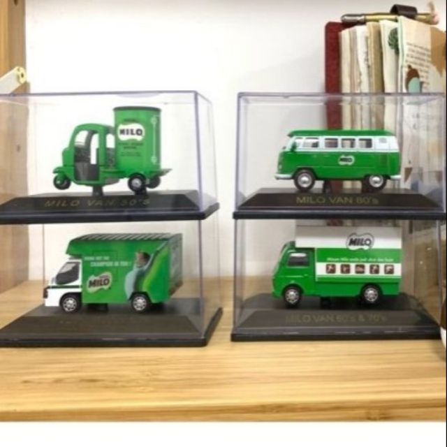 [1set=4] Milo Van, Cart, Car, Truck. collection redeem Milo anniversary ...