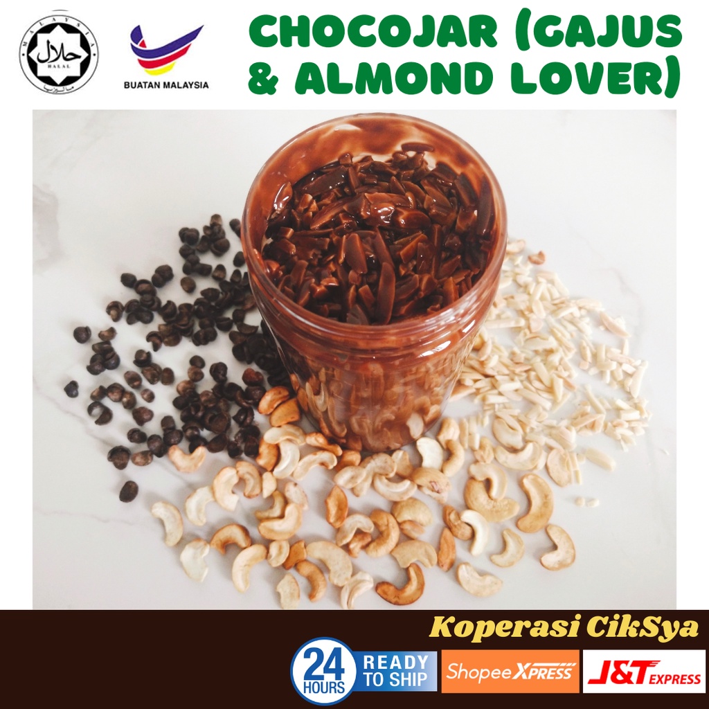 CHOCOJAR / CHOCO JAR / COCOJAR GAJUS & ALMOND MIXED HOMEMADE 100% ...