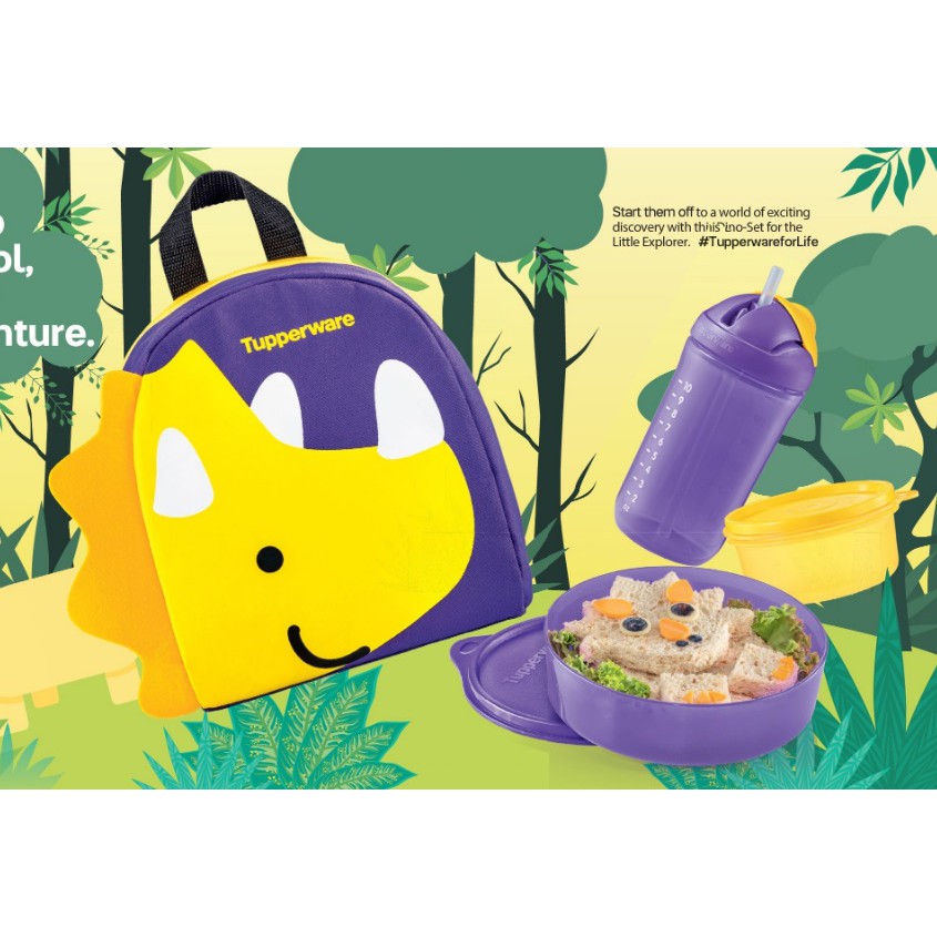 Tupperware (Full Set + Dino Bag) Little Explorer Dino-Set Dino Set ...