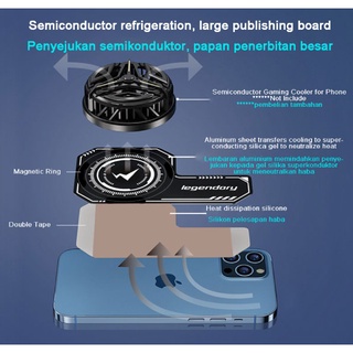 Original W Phone Gaming Cooler Aluminium Heat Plate Magnetic Design ...