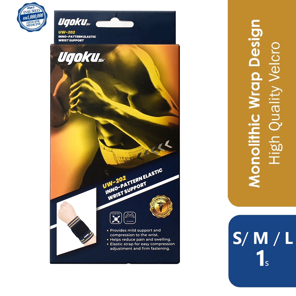 Alpro Pharmacy Exclusive - Ugoku UW-202 Inno-Pattern Elastic Wrist Support (S/M/L/XL/XXL ...