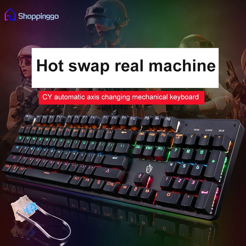 Mechanical Keyboard Mechanical Gaming Keyboard RGB Backlit Keyboard ...