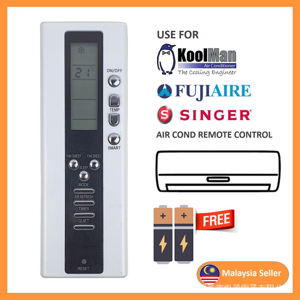Koolman fujiaire singer air conditioner air cond remote control for ... Koolman fujiaire singer air conditioner air cond remote control for ...