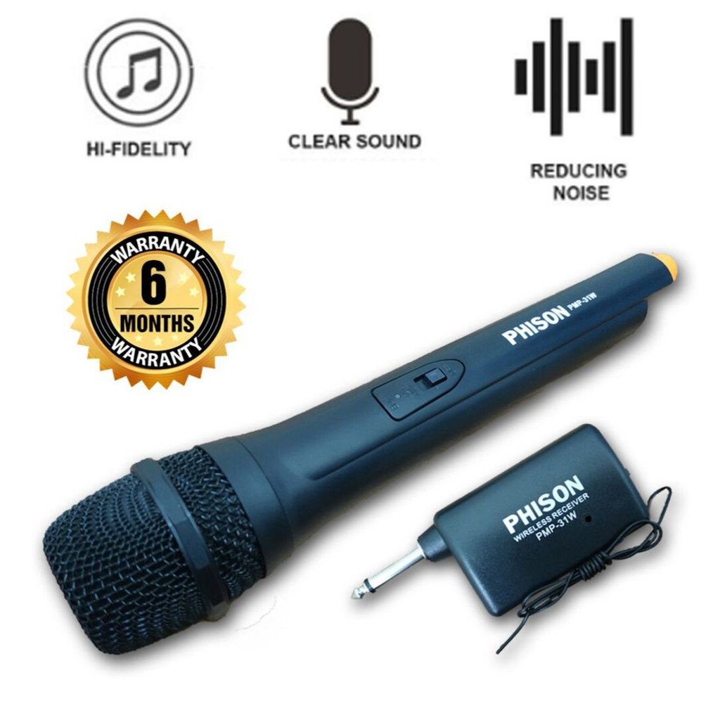 Phison Professional VHF Wireless Microphone | Shopee Malaysia