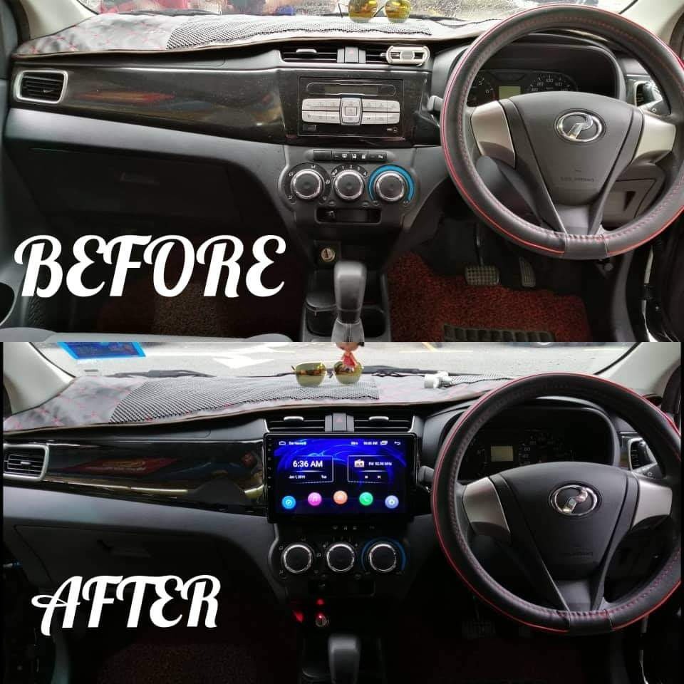 Perodua Bezza Android Player IPS 2.5D 10-inch Full HD screen Bluetooth ...