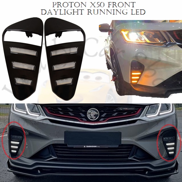 Ideally PROTON X50 Front Daylight Running LED mustang reflector signal ...