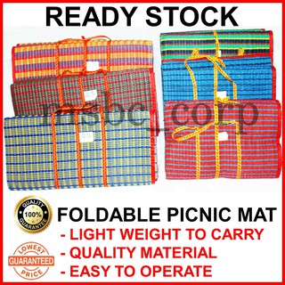 TIKAR PICNIC LIPAT BERKELAH CAMPING MAT OUTDOOR FOLDABLE MAT | Shopee ...