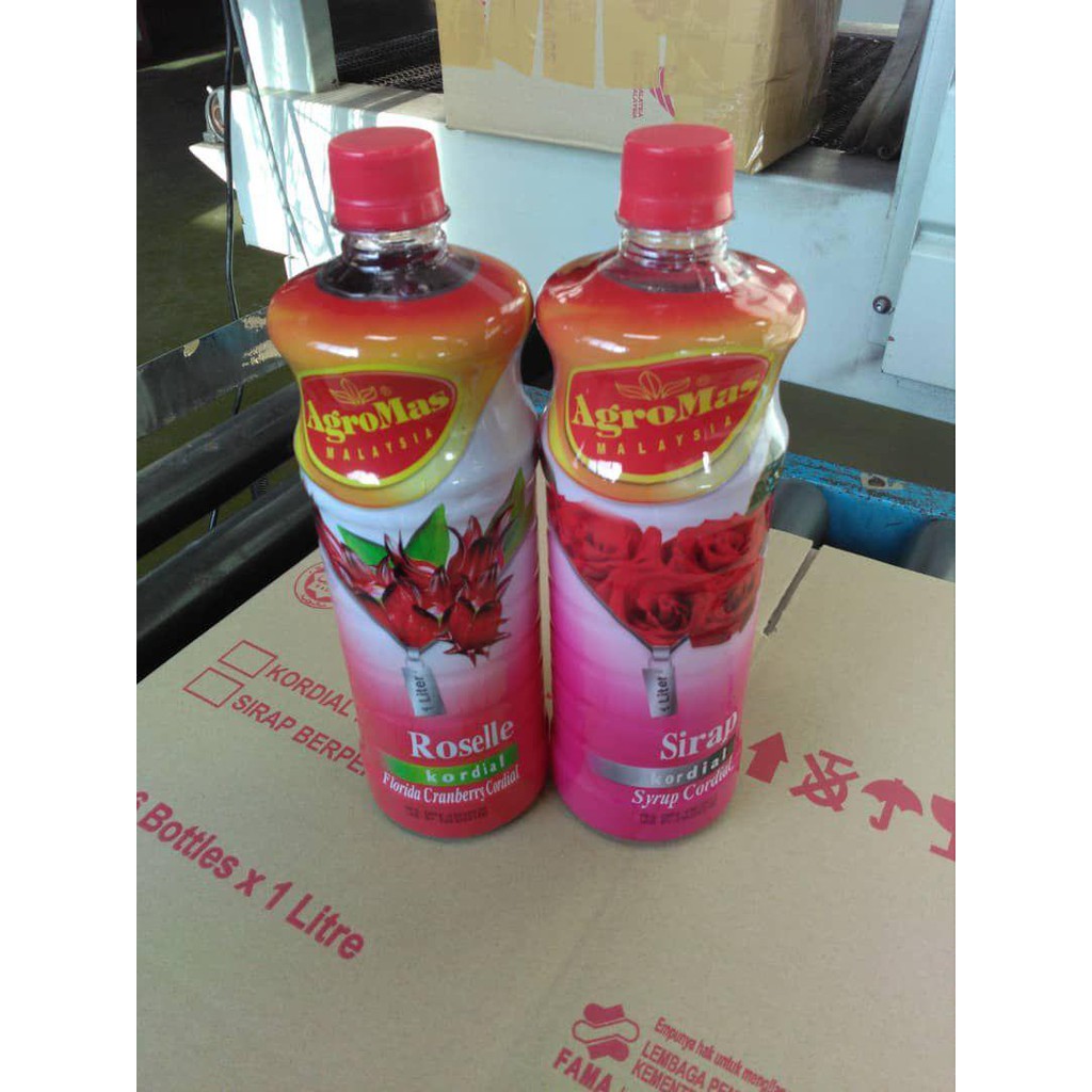 Agromas | Kordial Sirap Ros & Kordial Roselle | Syrup & Roselle Cordial ...