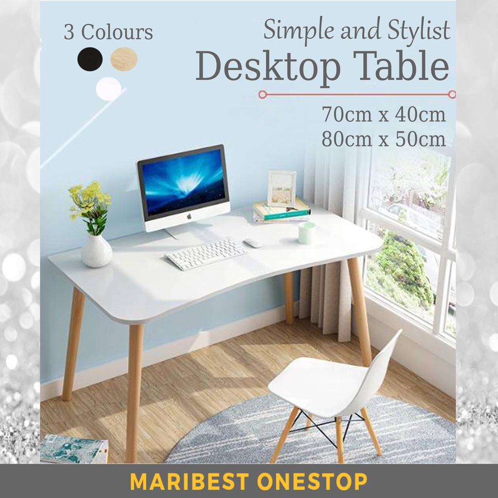 Modern Study Desk Computer Desktop Laptop Table for Working From Home ...