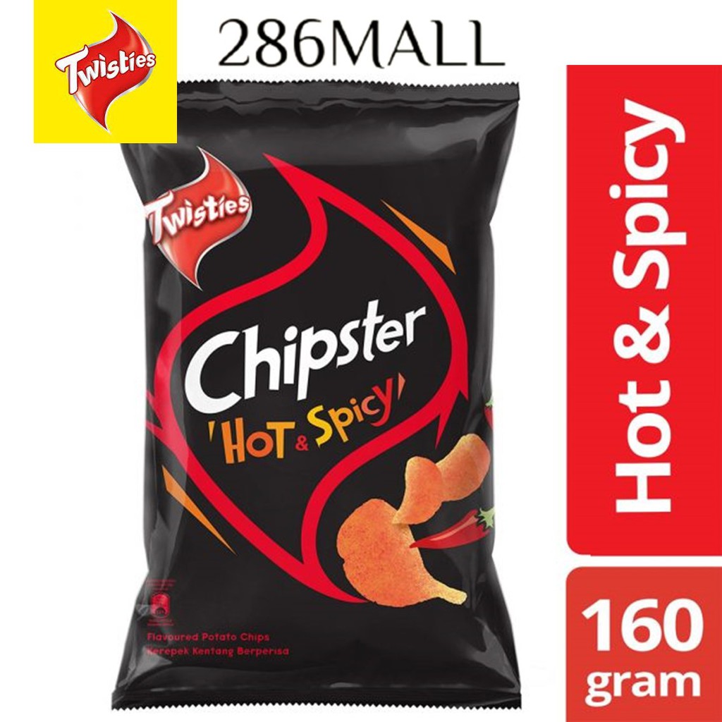 Twisties Chipster Hot & Spicy Flavoured Potato Chips 160g [ 286MALL ...