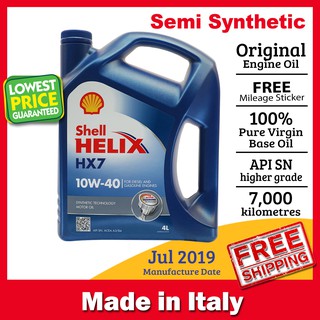 Shell Semi Synthetic Helix HX7 10W-40(10W40), Fully Synthetic HX8 5W40 ...